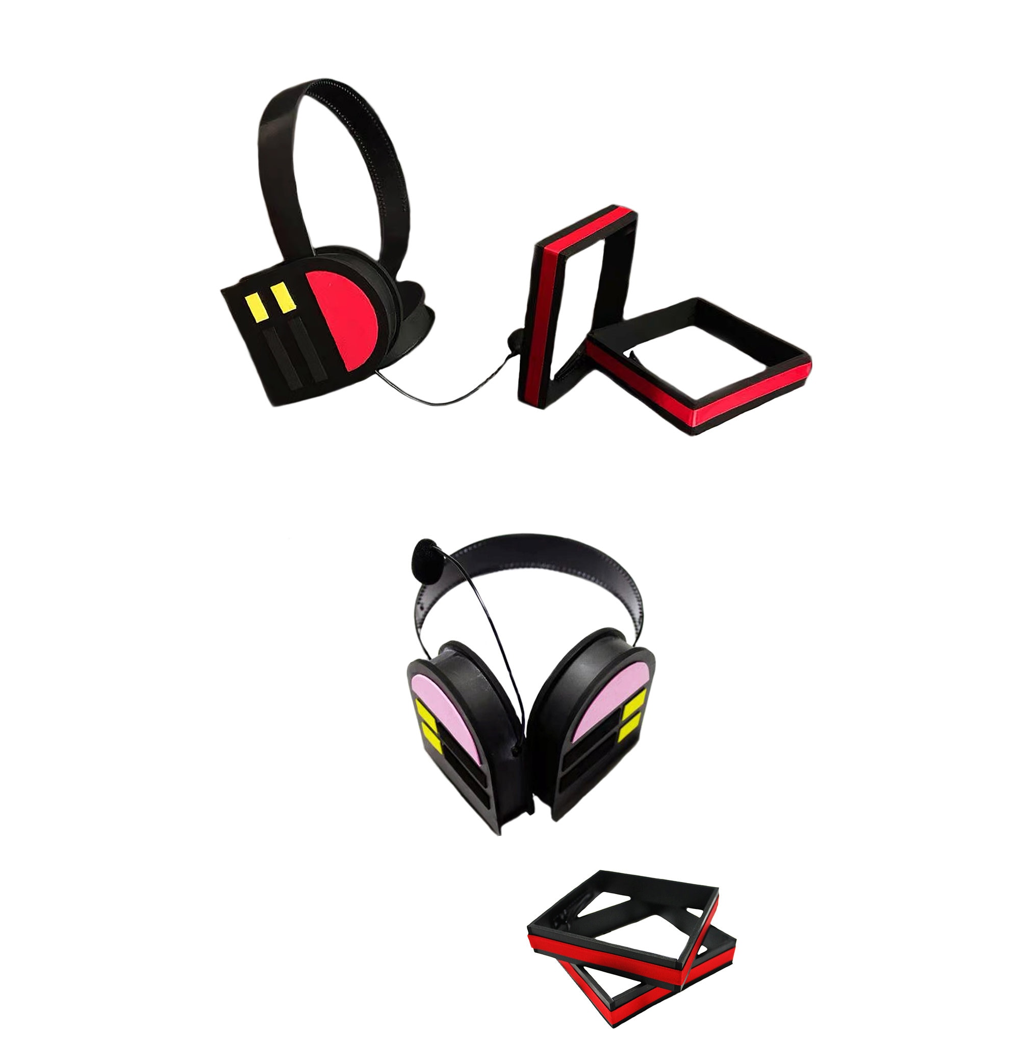 Hatsune Miku Cosplay Costume Accessory Headdress Headphone PVC Props ...