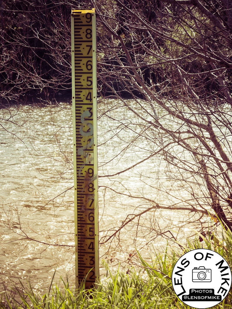 River Depth Measurement Photo Instant Digital Download Wall Art Print ...