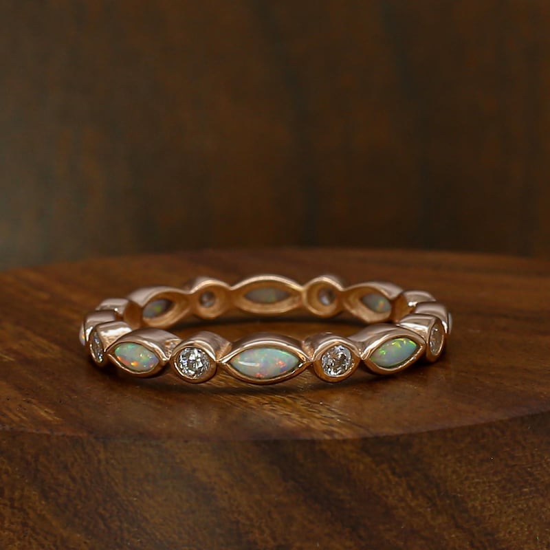 Antique Silver Ring Opal - Etsy UK