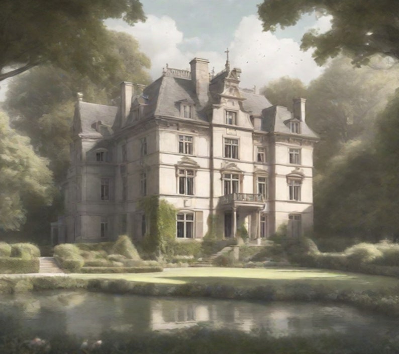 Manor Houses / Mansions Collection in the Old Times - Etsy