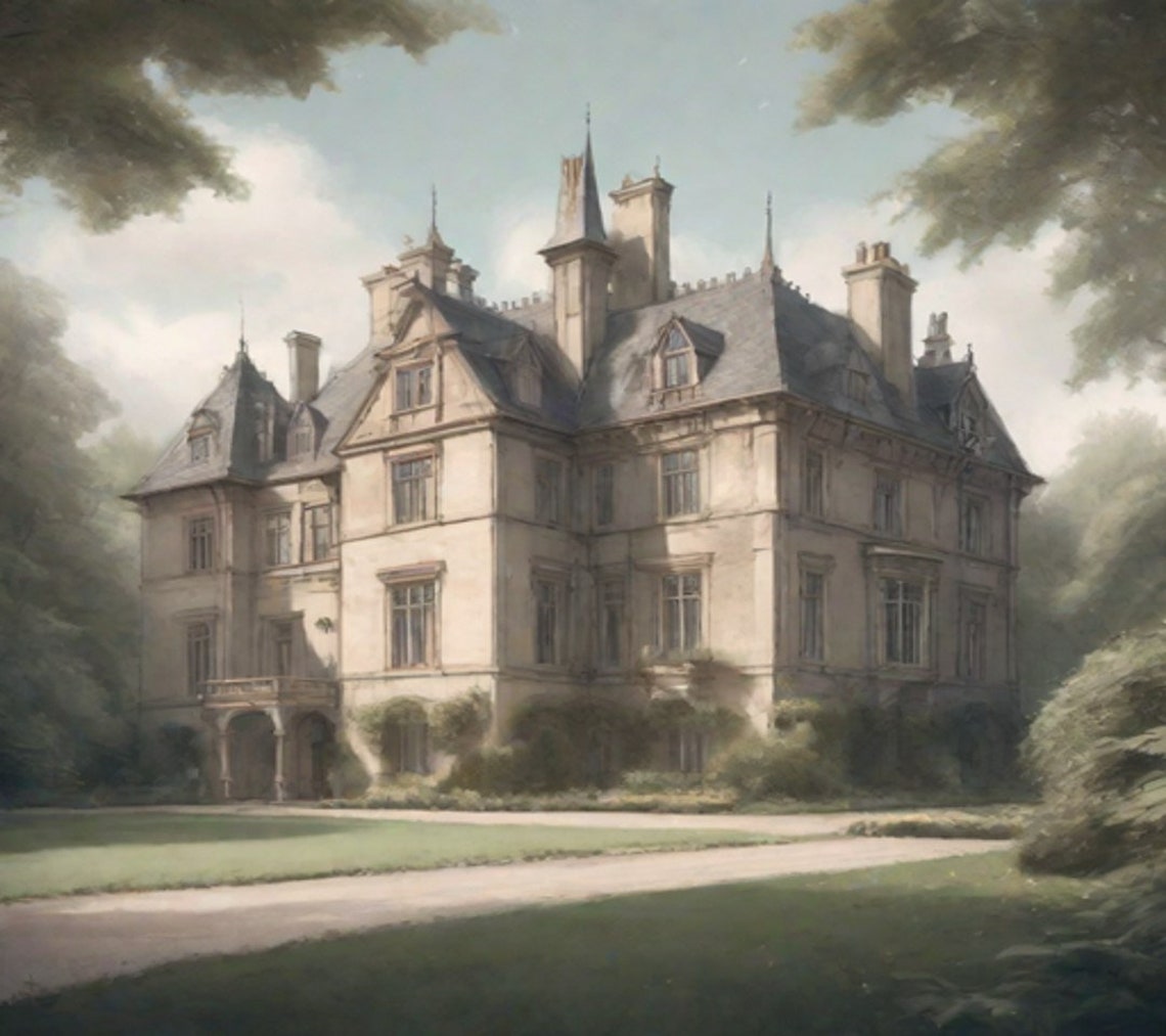 Manor Houses / Mansions Collection in the Old Times - Etsy