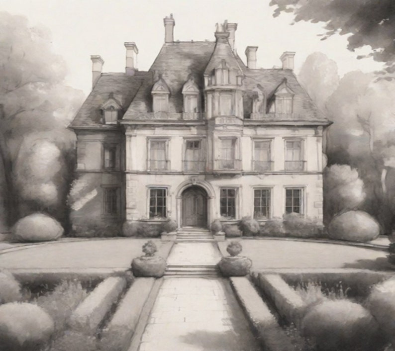 Manor Houses / Mansions Collection in the Old Times - Etsy