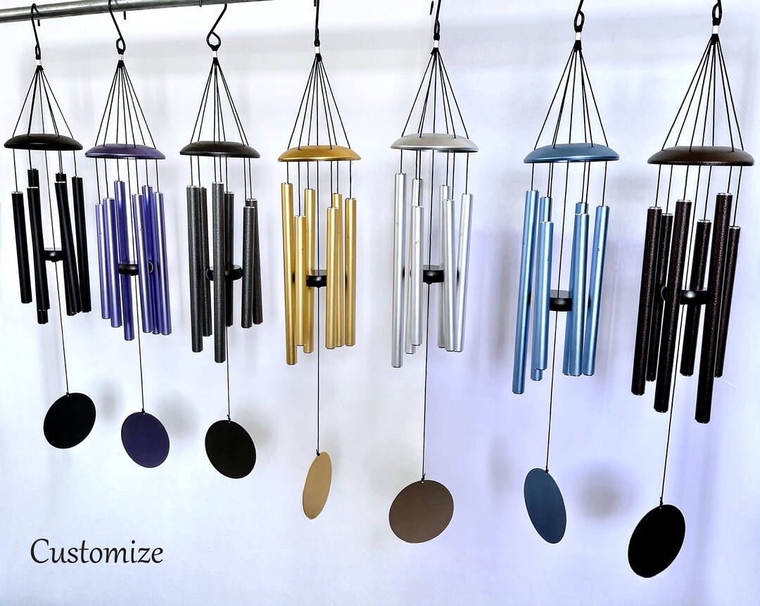 Personalized Anniversary Gift Wind Chimes, in Loving Memory Memorial ...