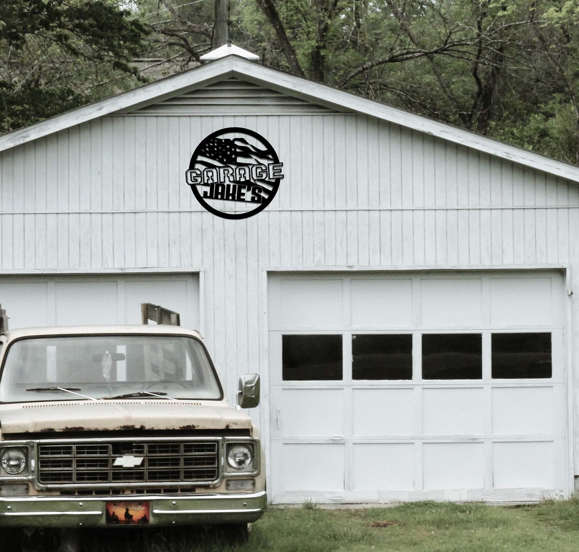 Personalized Garage Sign for Men, Custom Metal Garage Sign, Name Signs ...