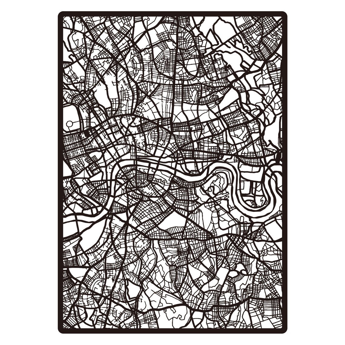 Custom City Map Metal Wall Art, Any Town, Any City, Personalized Map ...