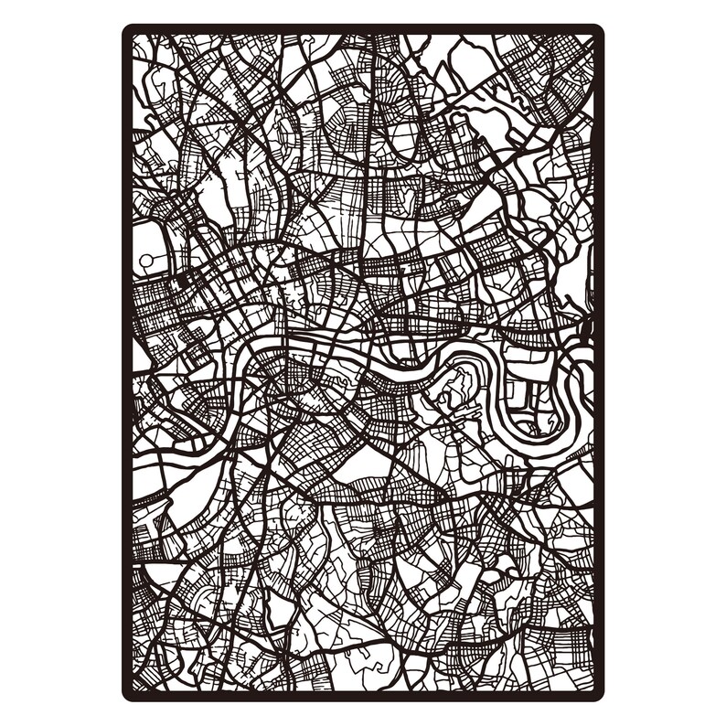 Custom City Map Metal Wall Art, Any Town, Any City, Personalized Map ...