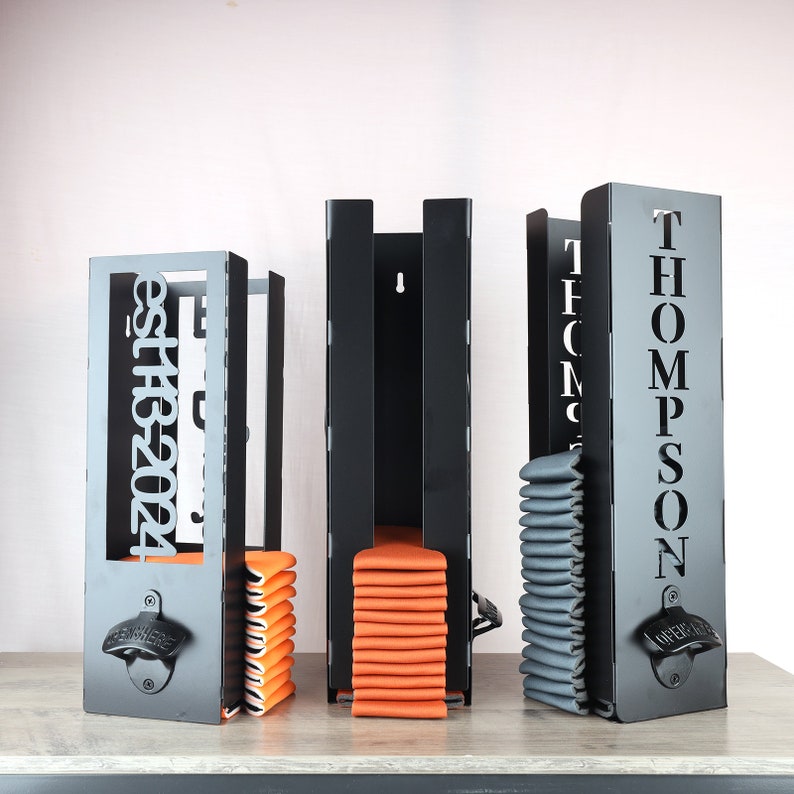 Personalized Coolers Dispenser, Custom Can Coolers Holder With Bottle ...