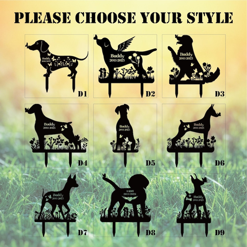 Personalized Cat Yard Stake, Metal Cat Garden Stakes Decor, Custom Cat ...