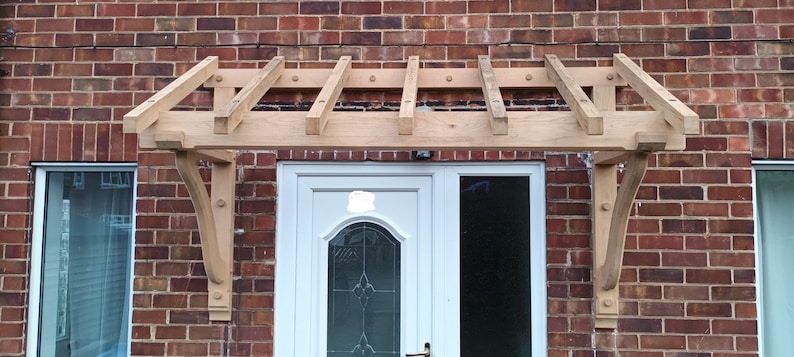 Made to Order.green Oak Porch Canopy, Door Porch Flat Roof Canopy. - Etsy