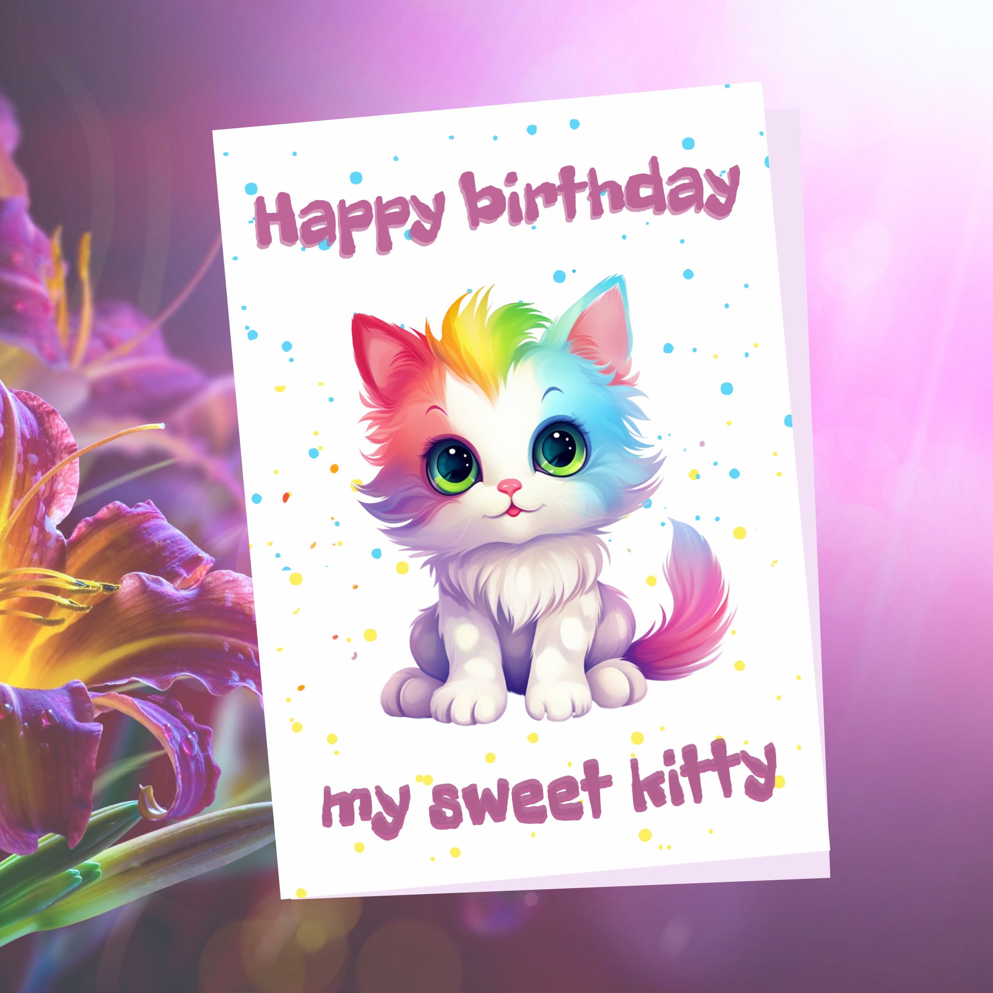 Happy Birthday Card LGBT, Digital Greeting Card for Girlfriend, LGBT ...