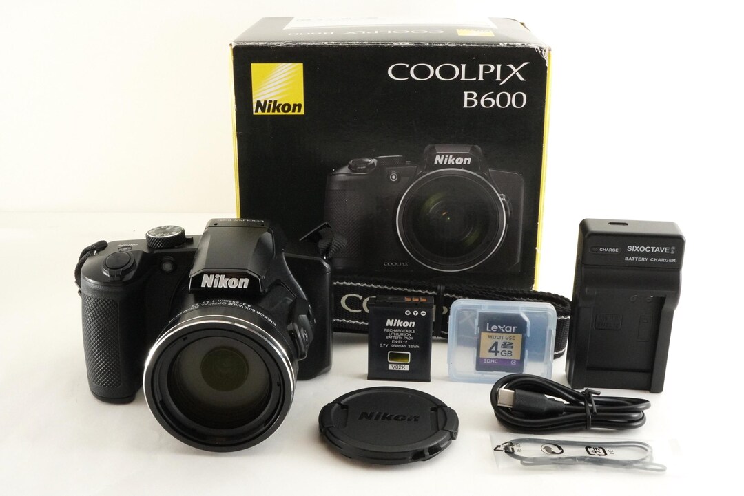 Nikon COOLPIX B600 Black in Box + 4GB Sdhc Card Digital Camera From Japan #1700 - Etsy