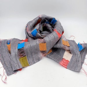 Raw Thai Silk Scarf - Etsy
