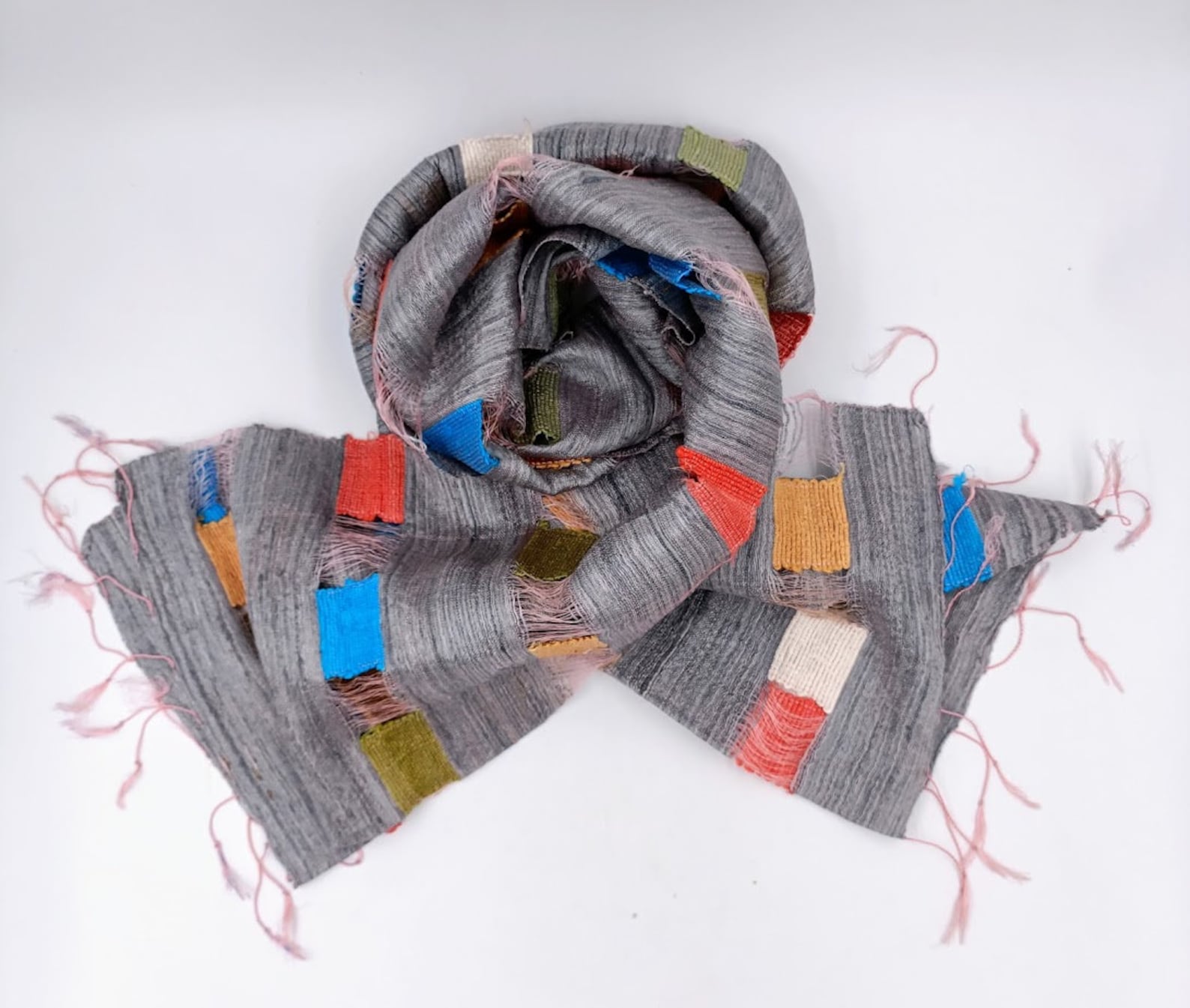 Raw Thai Silk Scarf - Etsy