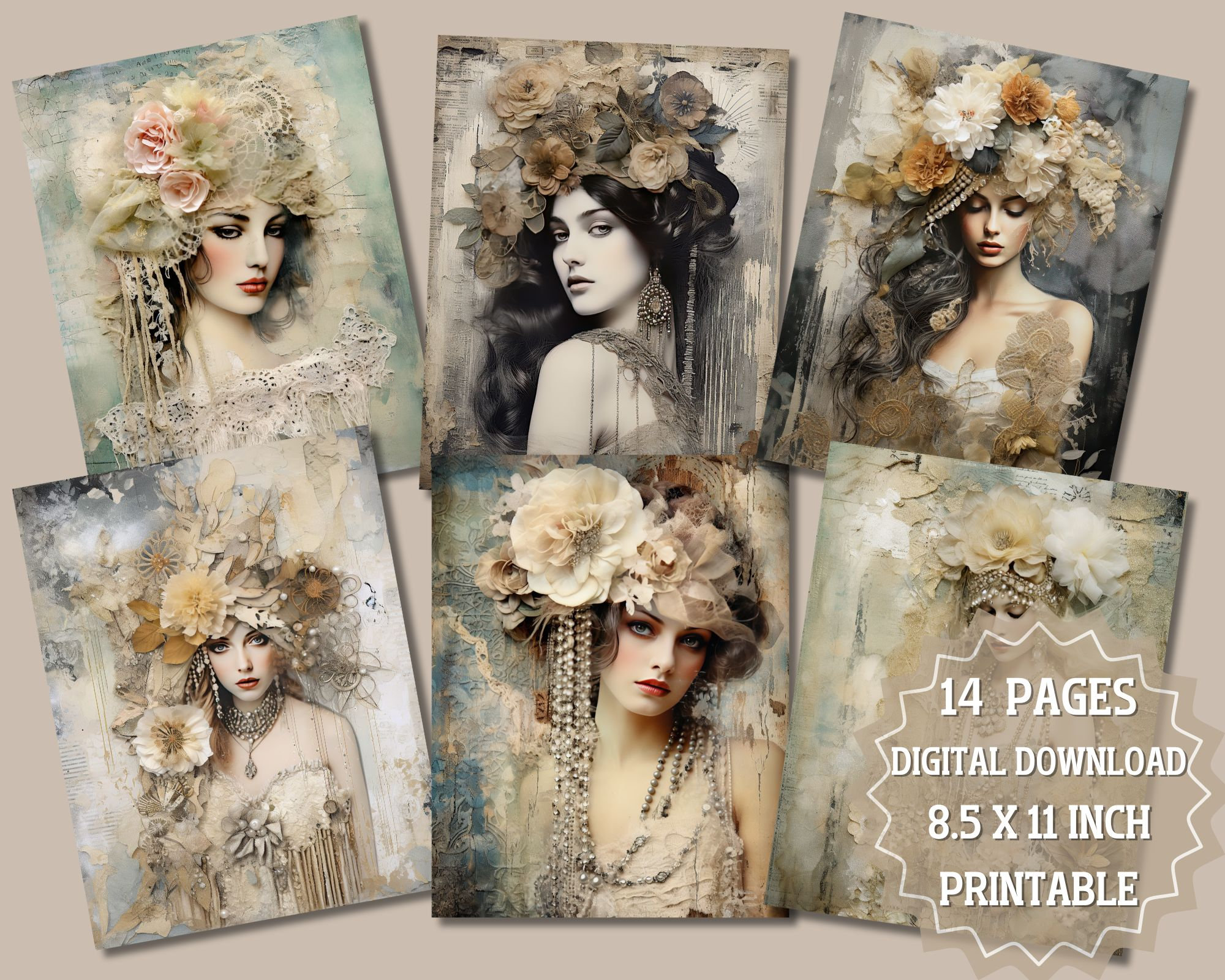 Flapper Girl Png, Junk Journal, Party Clipart Flapper Girl, Art Deco ...