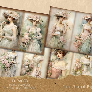 Victorian Women Junk Journal Pages, Victorian Ladies Junk Journal ...