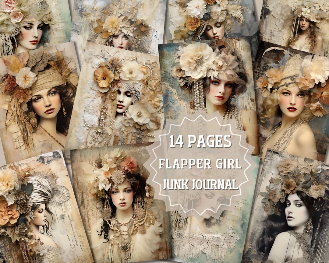 Flapper Girl Png, Junk Journal, Party Clipart Flapper Girl, Art Deco ...