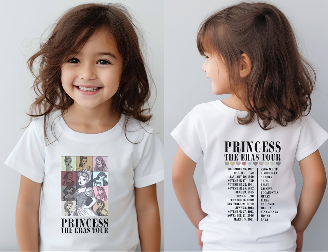 Princess Eras Tour Bella Canvas Shirt, Disney Princess Tour Tee, Disney ...