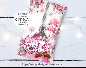 EDITABLE Christmas Chocolate Candy Bar Wrapper | Purple Wrap Template ...