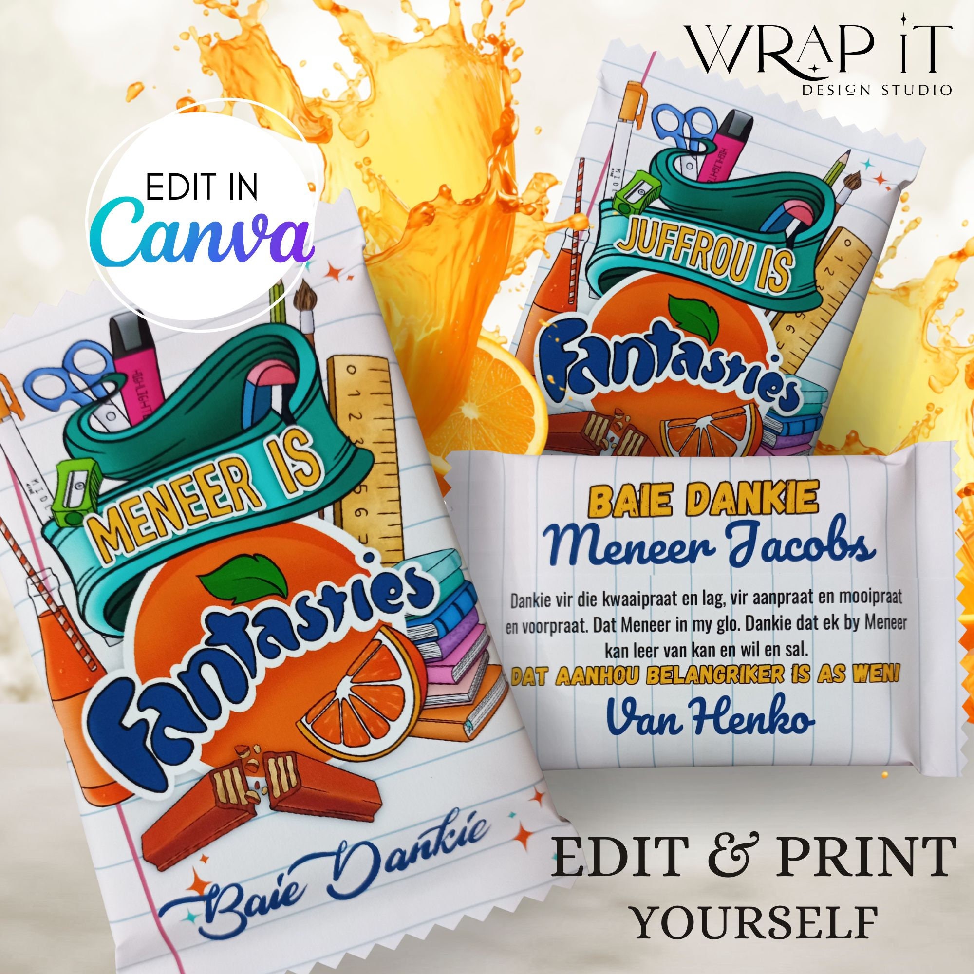 EDITABLE Teacher Appreciation Chocolate Gift | Candy Bar Wrapper ...