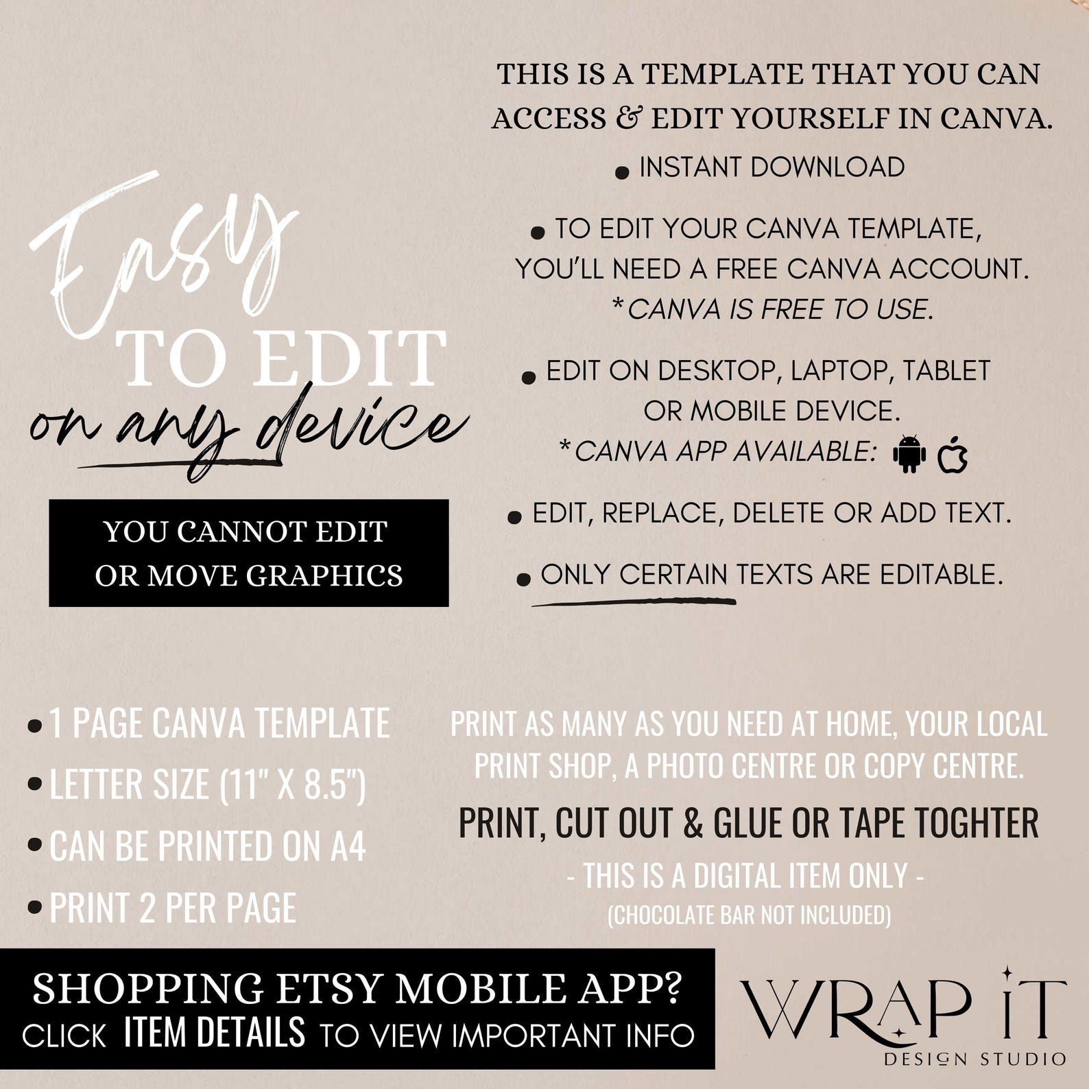 EDITABLE Boss's Day Chocolate Gift Wrapper Template | Printable Boss ...