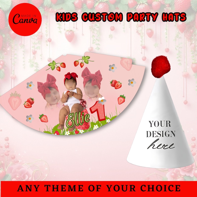 Custom Paper Party Hats - Etsy