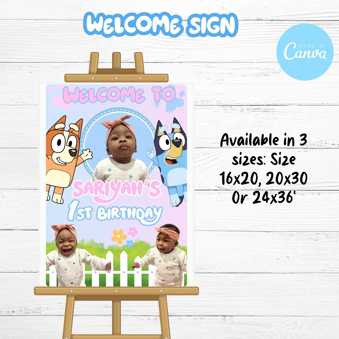 Editable Birthday Welcome Sign, Event Welcome Sign, Digital Download - Etsy