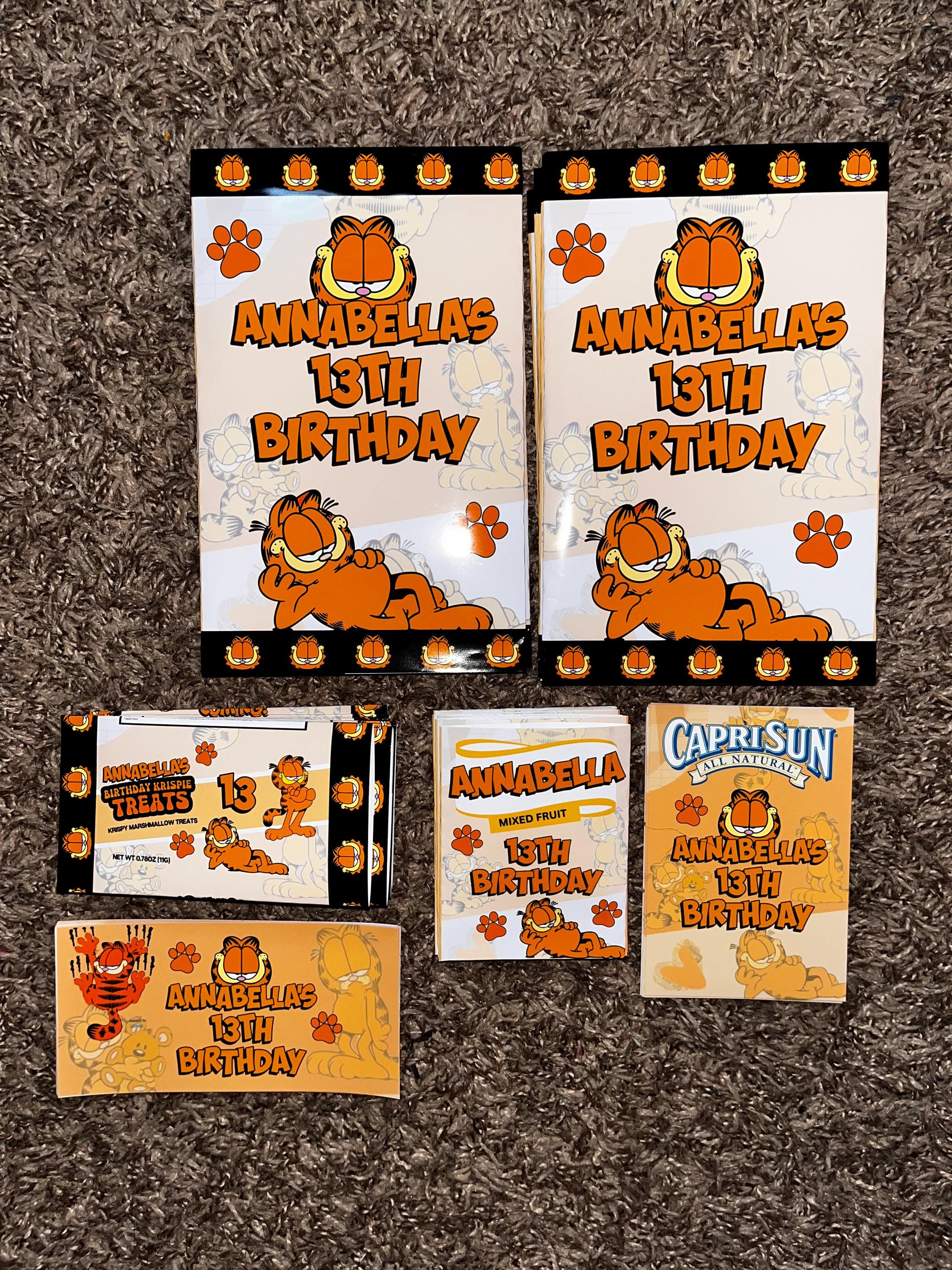 Custom Party Favor Labels Bundle, Chip Bags, Assembled Party Package - Etsy