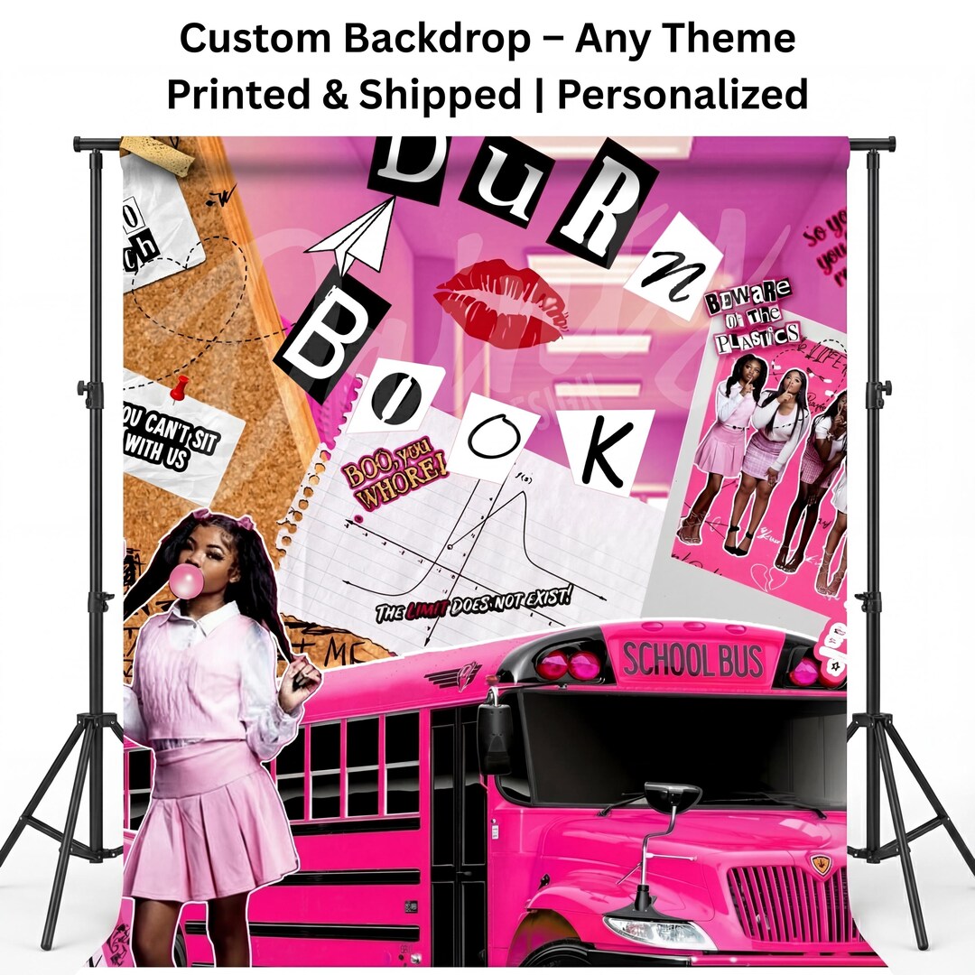 Custom Backdrop Design for Birthday or Graduation, Personalized Photo ...