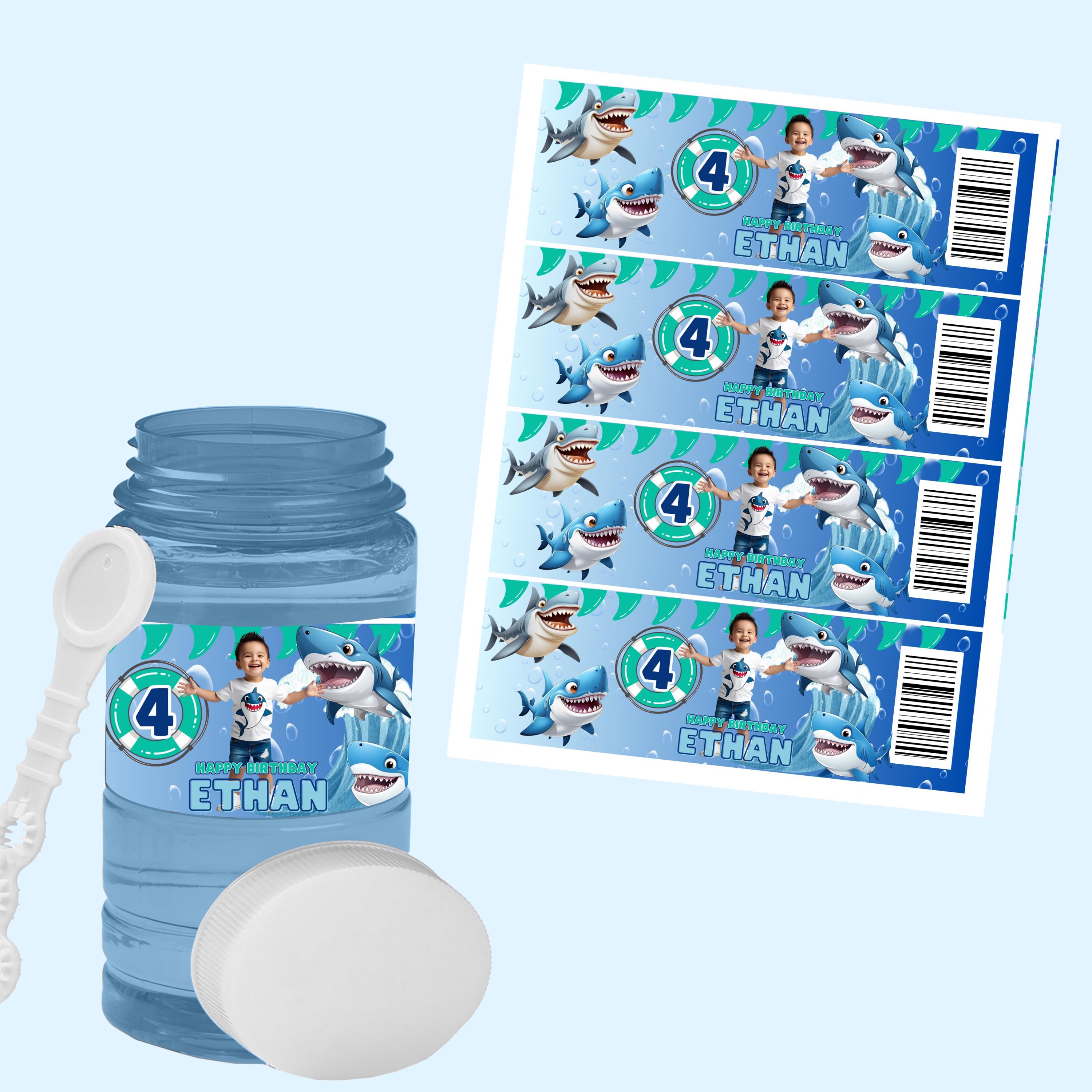 Editable Baby Shark Bundle | 12 Party Labels | Kids Birthday Decor ...