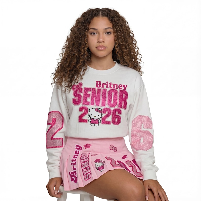 Senior Graduation Skirt Set 2026 | Custom Pleated Outfit for High ...
