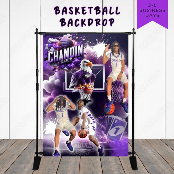 Basketball Backdrop - Etsy