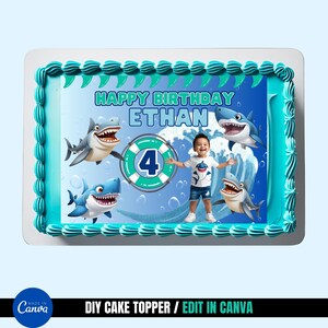Editable Baby Shark Bundle | 12 Party Labels | Kids Birthday Decor ...