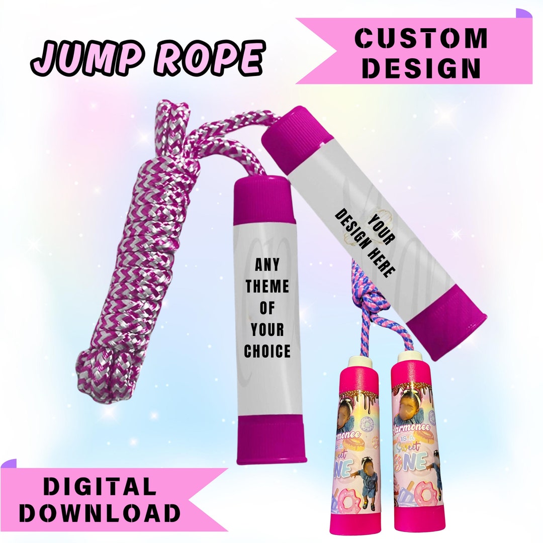 Custom Jump Rope Labels: Personalized Party Favors (digital Download ...