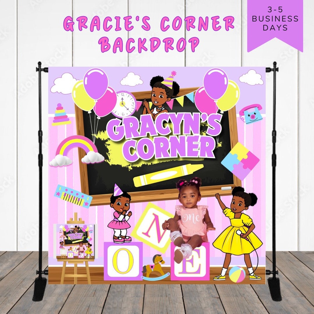 Gracies Corner Backdrop Gracies Corner Party Custom - Etsy