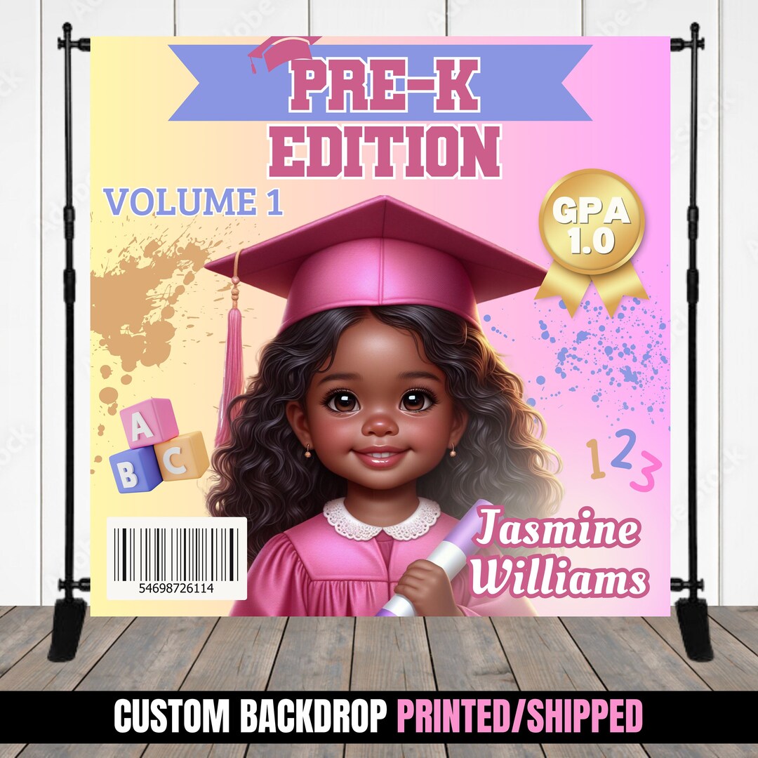 Graduation Backdrop, Custom Magazine Backdrop, Graduate 2024 - Etsy