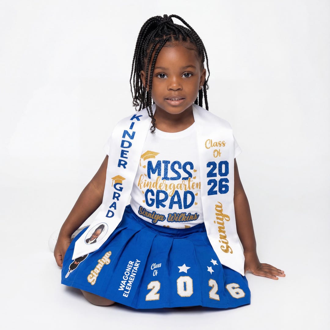 2026 Kindergarten Graduation Outfit | Girls Skirt Set With Shirt ...