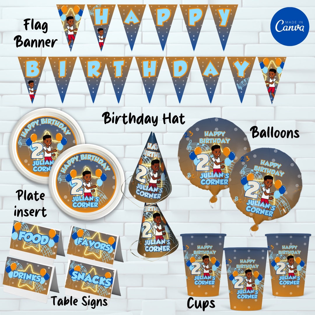 Gracies Corner Birthday, Gracies Corner Party, Boys Birthday, Digital ...