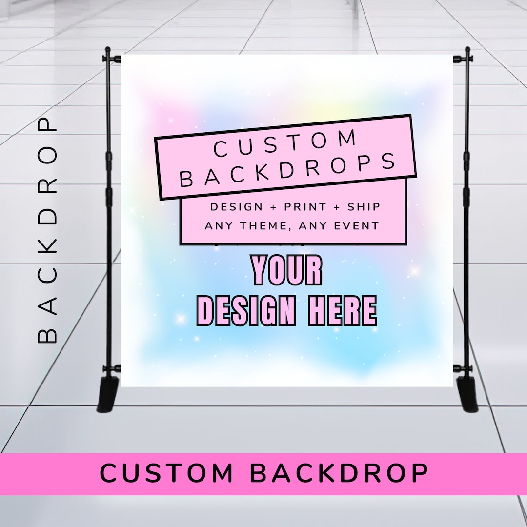 Custom Backdrop Design, Custom Photo Banner, Custom Birthday Banner ...