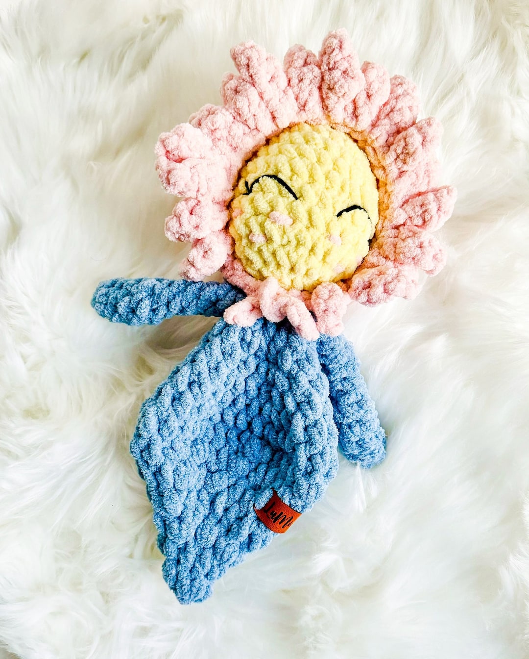 Handmade Crocheted Flower Lovey: Plush Stuffed Toy - Etsy