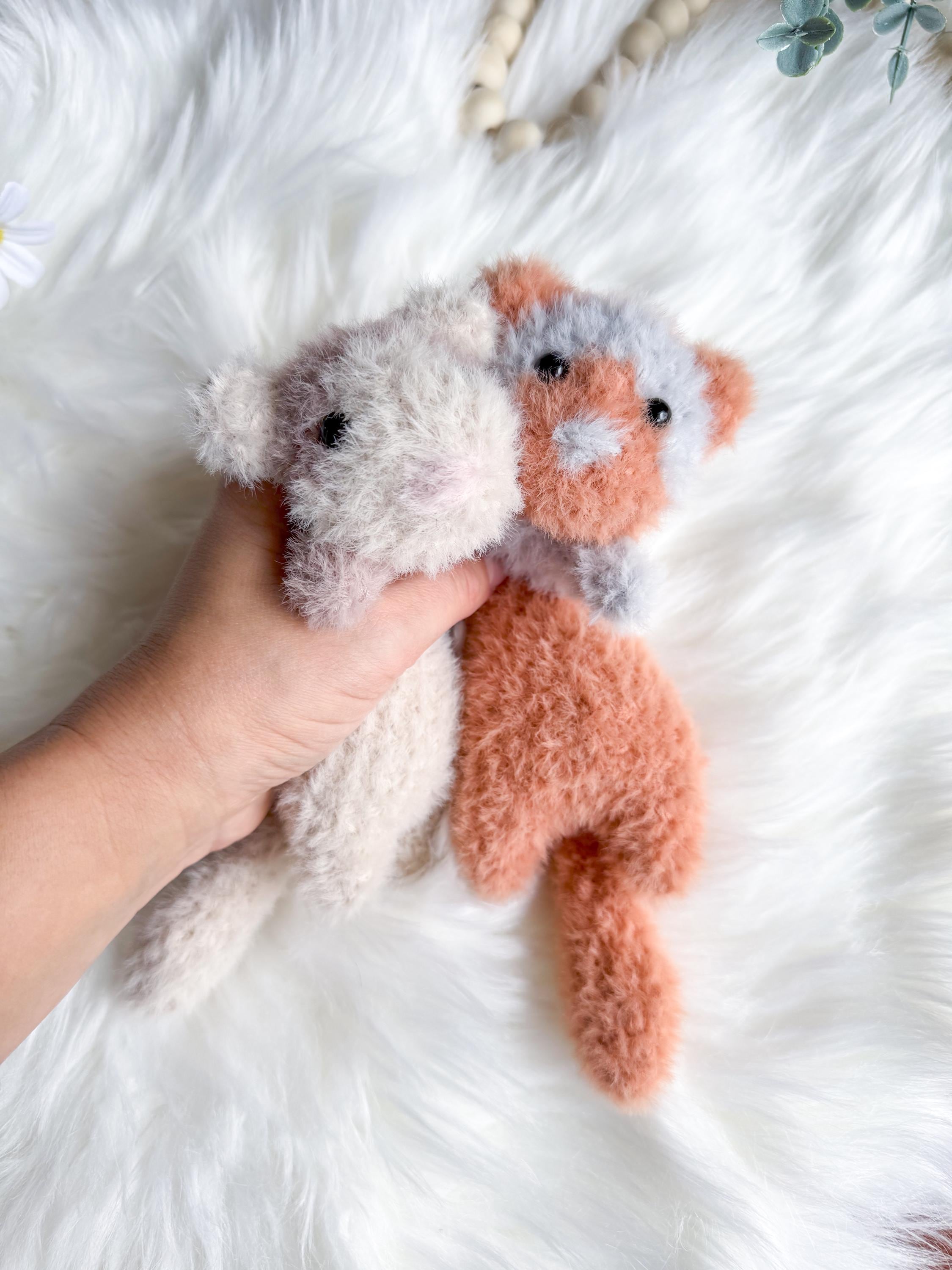 Crochet Fuzzy Ferret| Handmade Crochet Ferret | Handmade Crochet Weasel ...