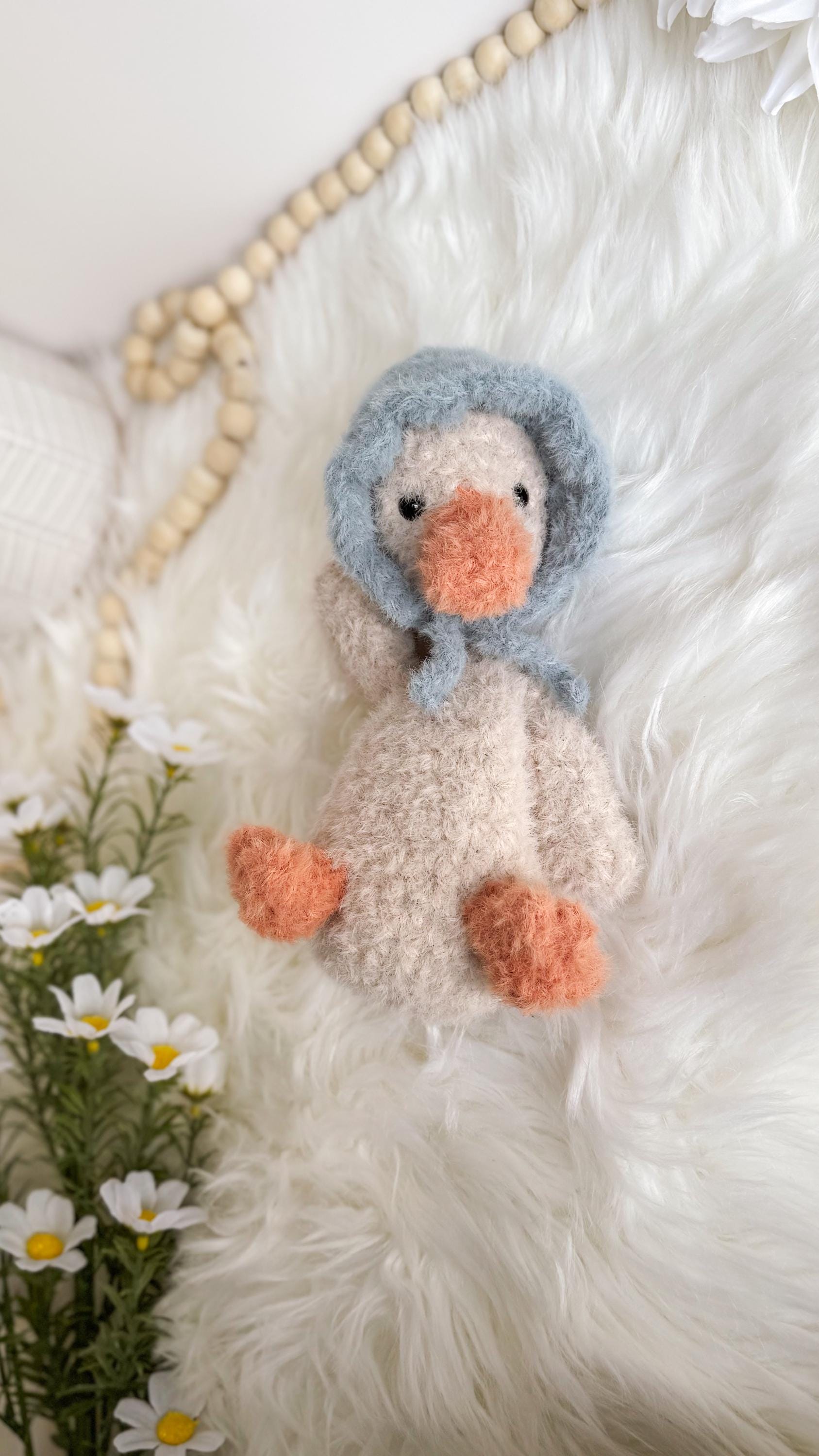Crochet Fuzzy Goose With a Bonnet| Handmade Crochet Canada Goose ...