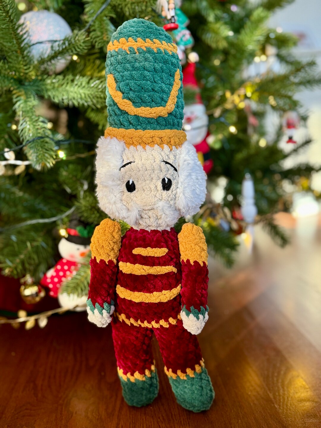 Plush Nutcraker Soldier | Handmade Crocheted Nutcracker | Handmade ...