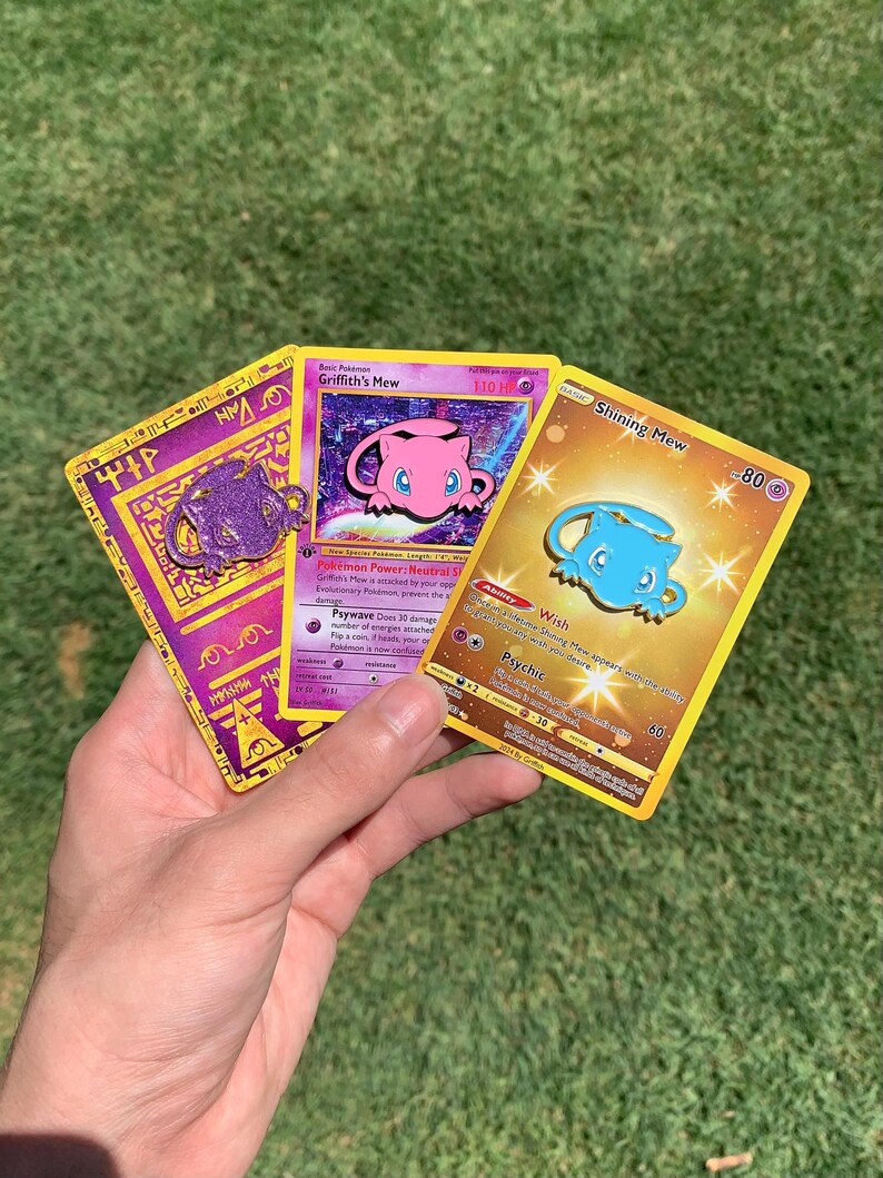 Mew Shiny Mew Enamel Pin Pokemon Peeker Hat Pins Pokemon Backpack Pin ...