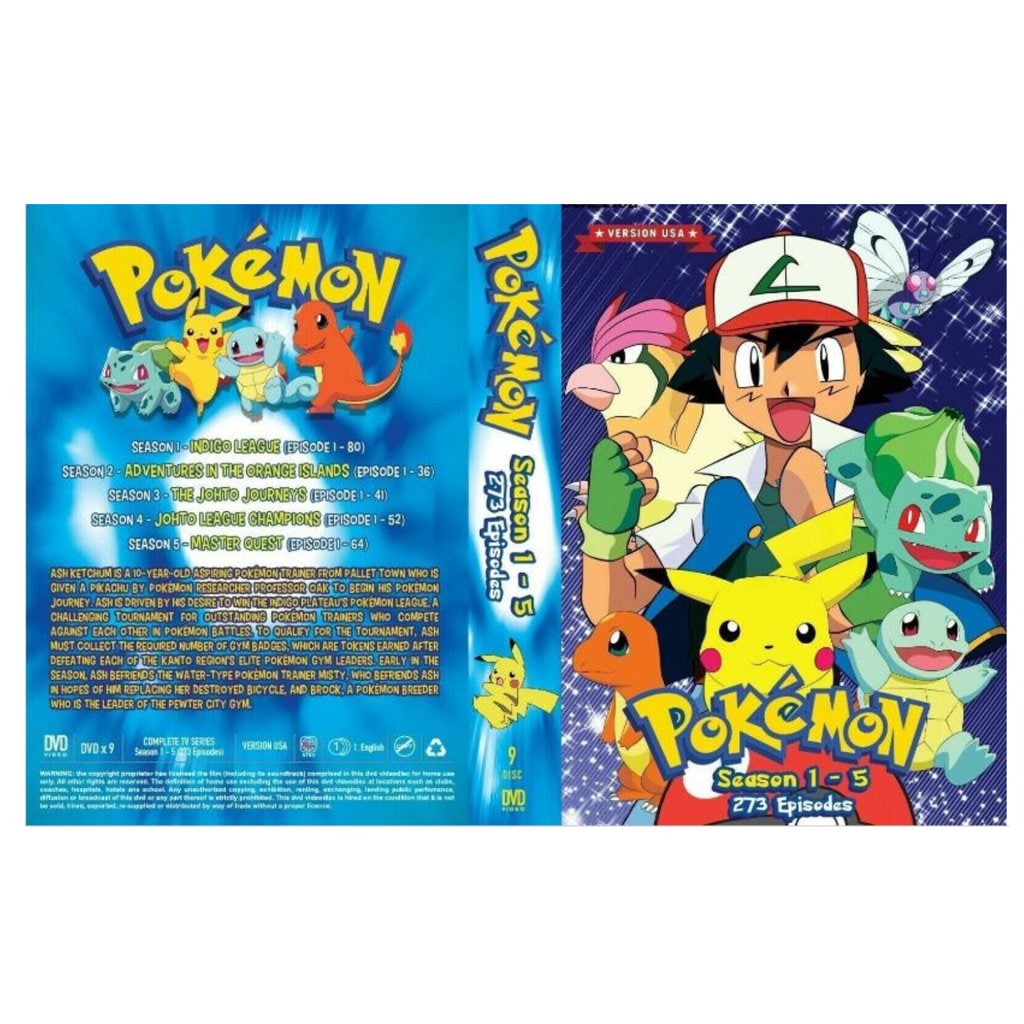 Pokemon (season 1-20) Complete Set TV Series DVD - Etsy