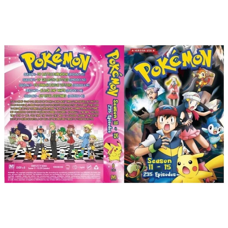 Pokemon (season 1-20) Complete Set TV Series DVD - Etsy