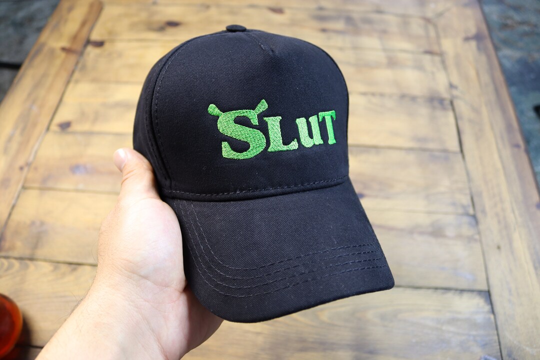 Embroidered Shrek Slut Hat - Etsy