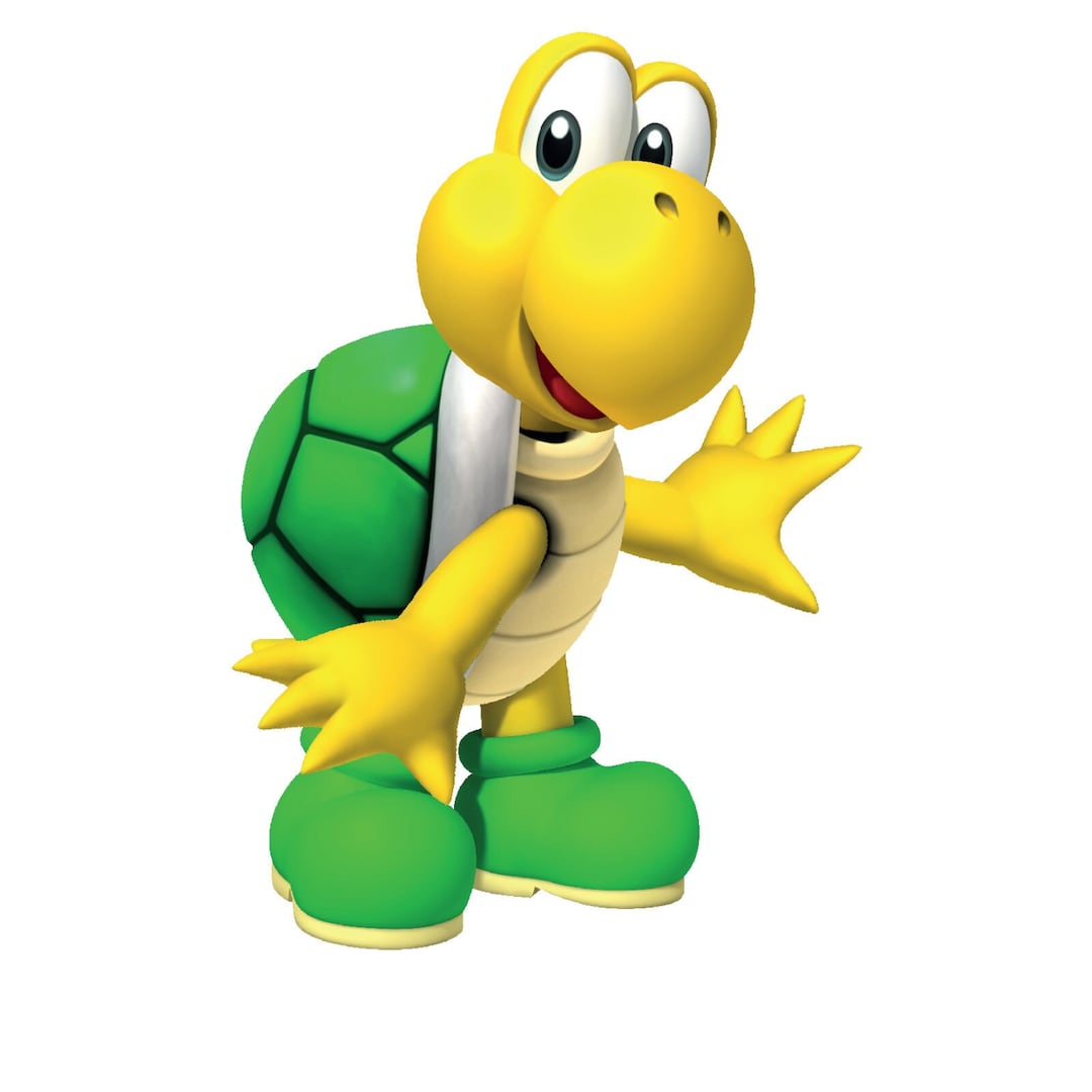 Koopa Troopa Mario Kart Super Mario Wall Decal Sticker Bedroom Vinyl ...