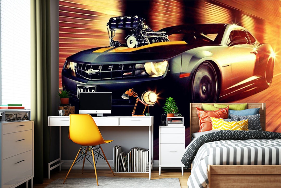 Chevrolet Camaro Cool Car Boys Wall Mural Wall Art Quality Pasteable ...