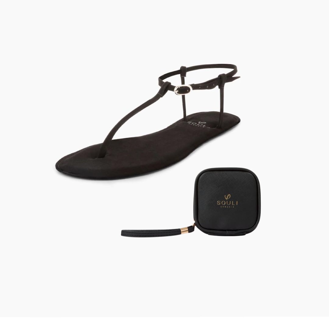 Foldable Barefoot Sandals W/case: Thin Textile Sole, Minimalist, T ...
