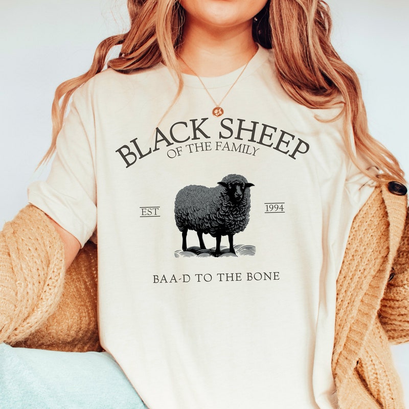 Black Sheep Tshirt - Etsy